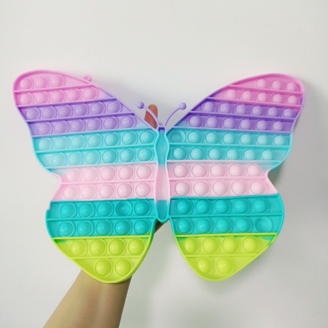 Mega large pastel rainbow butterfly pop it toy, Hobbies & Toys, Toys ...