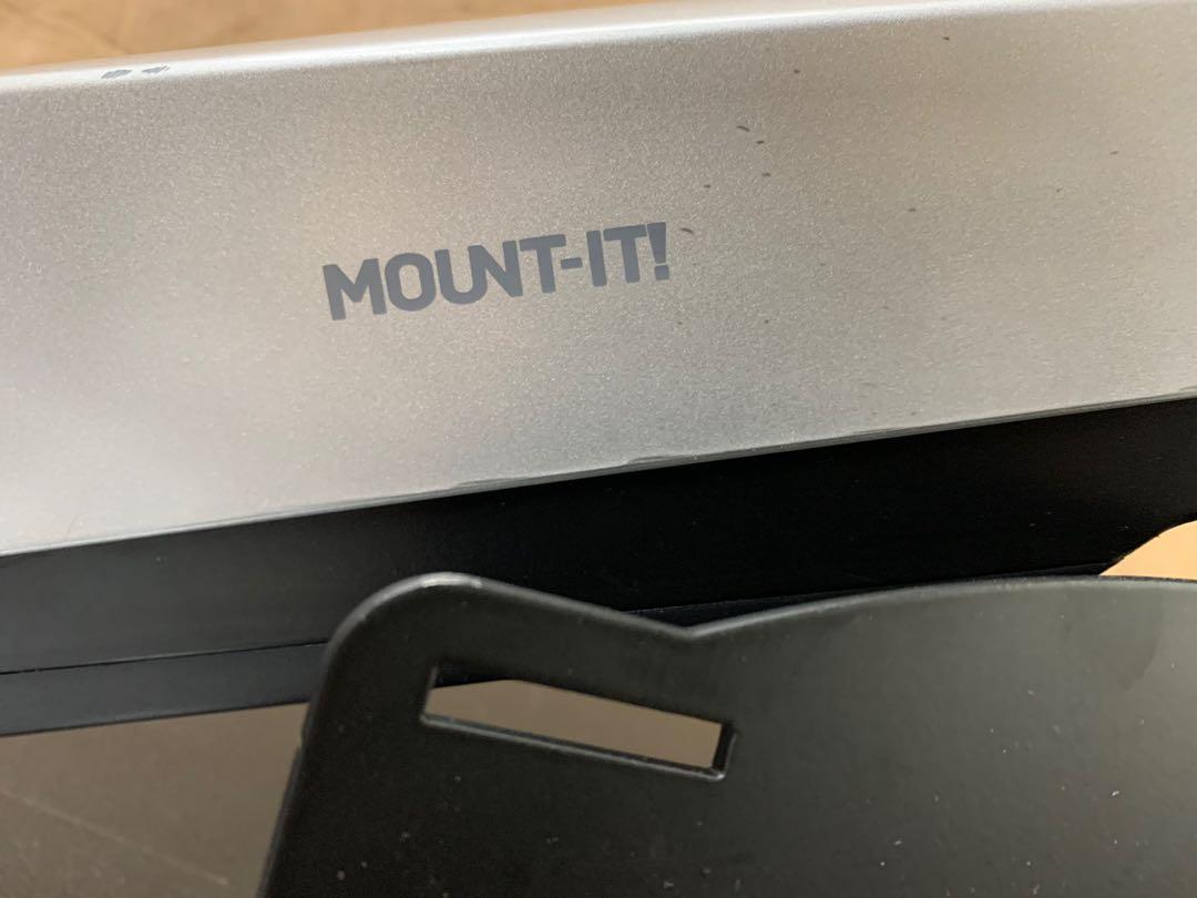 Mount-It MI-7906 Wall Mounted Dual Monitor Workstation, Mount It Sit ...