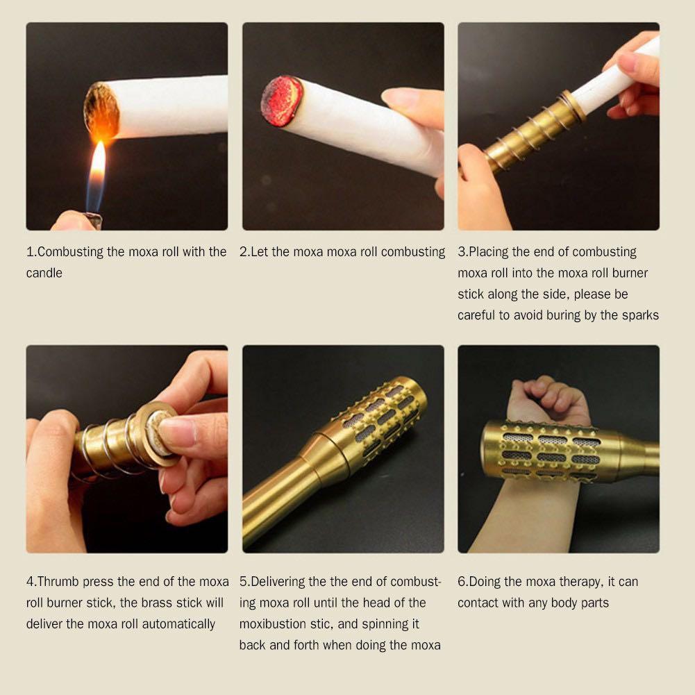 Moxa Stick Moxa Therapy Stick Massage Warm Moxibustion Sticks Rolling ...