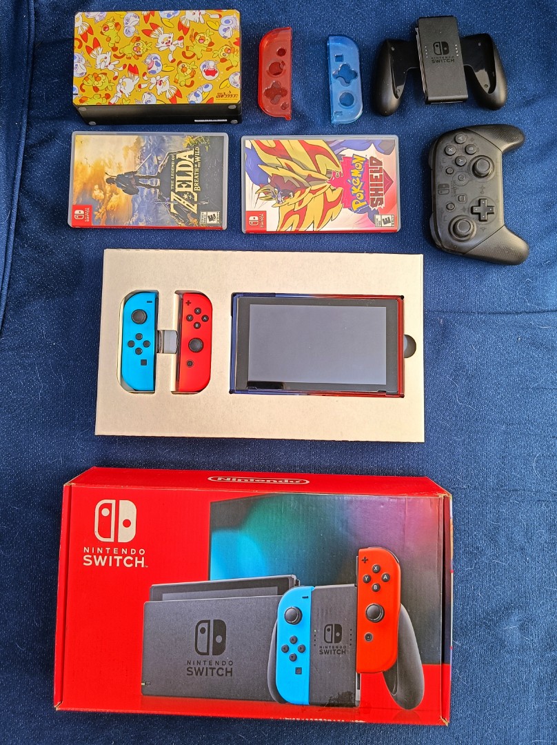 Nintendo Switch Version 2 2nd Hand w/ Original NS Controller, Video ...