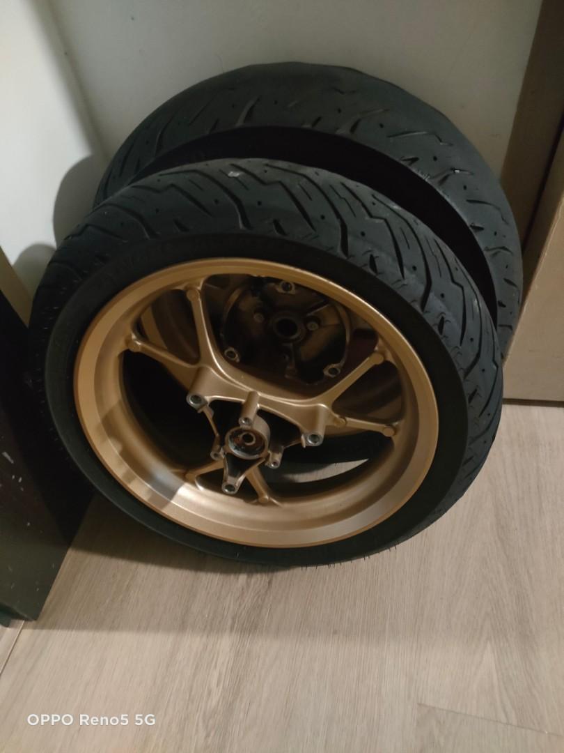 Nmax v2 stock rims, Motorcycles, Motorcycle Accessories on Carousell