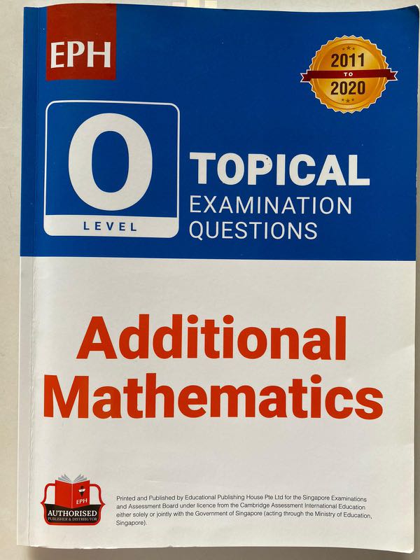 O Level Ten Year Series Additional Mathematics, Hobbies & Toys, Books ...