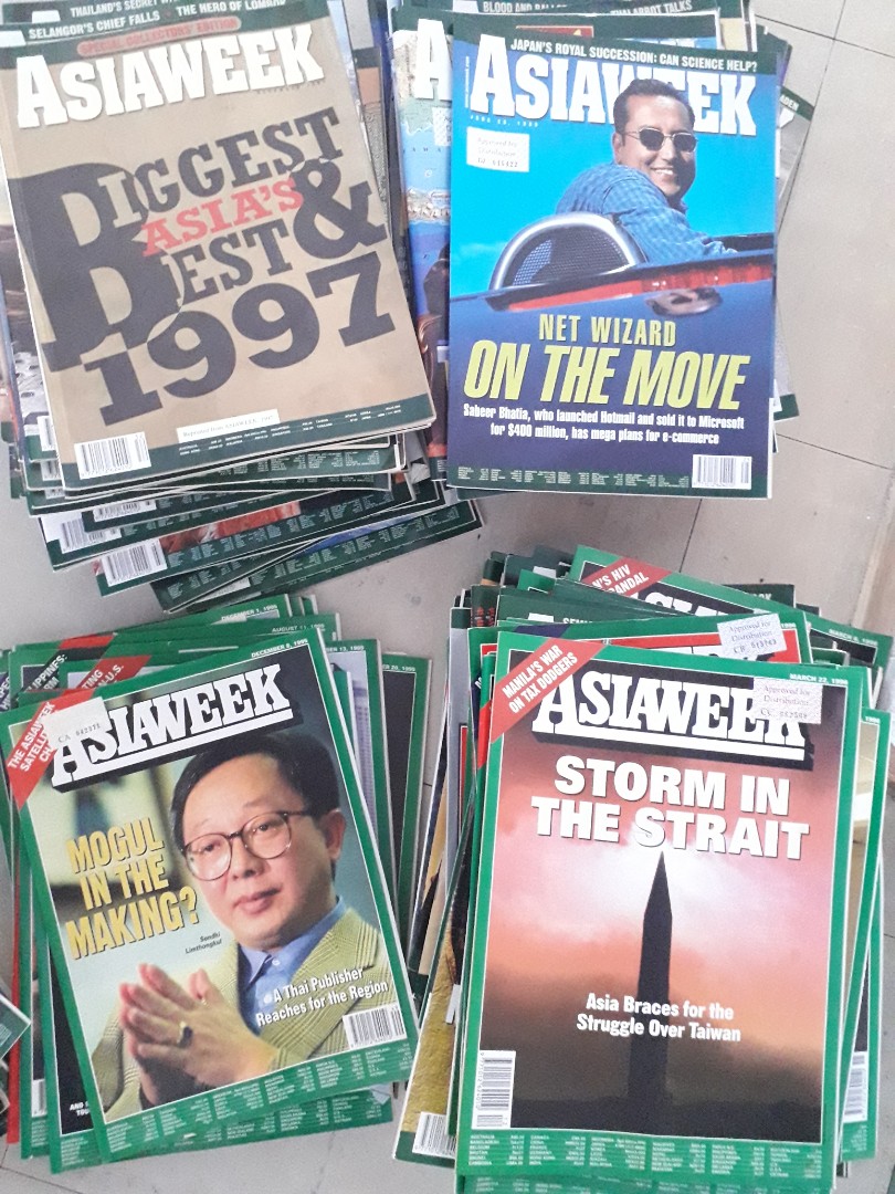 Old issues of Asiaweek magazine 1995 to 2000, Hobbies & Toys, Books ...