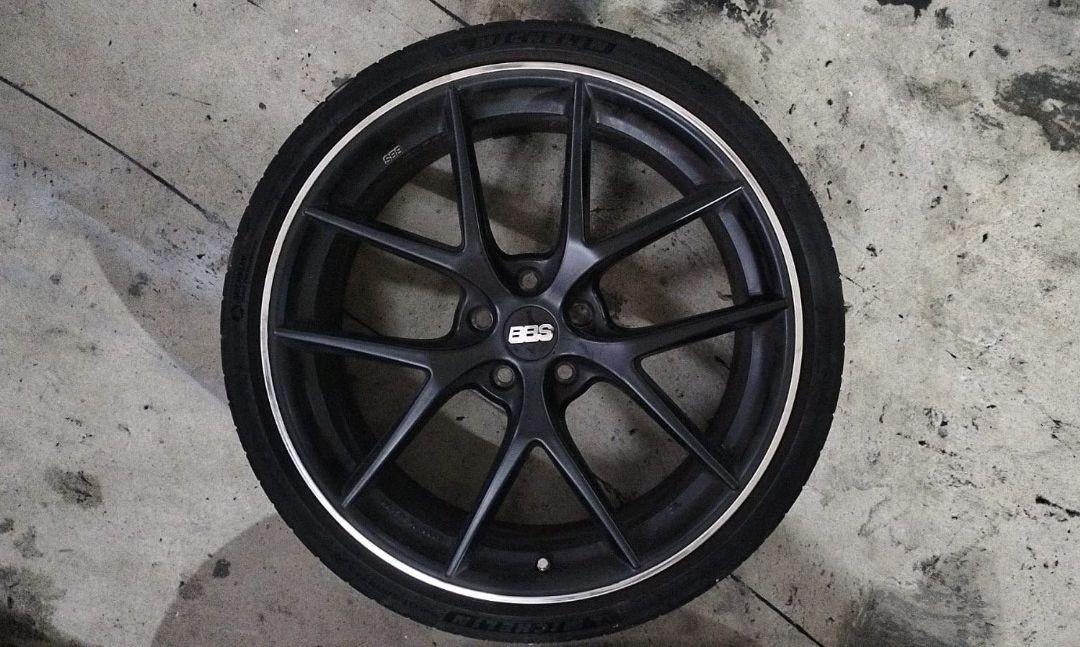 ORIGINAL BBS CI-R MATT BLACK 20 INCH RIMS with 20" MICHELIN TYRES, Car ...