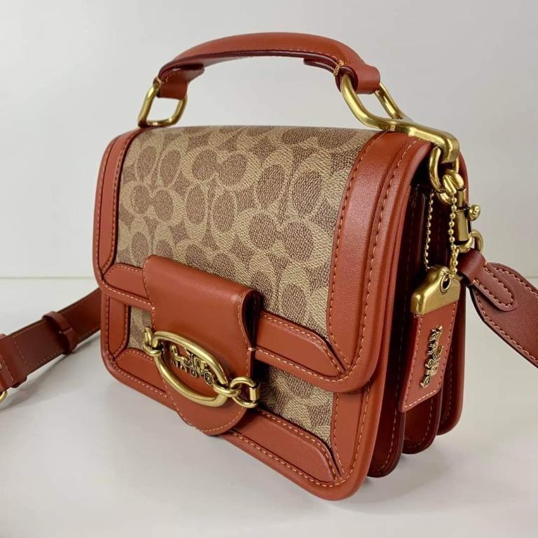 Original Coach Hero Women's Shoulder Bag In Signature Canvas C8450 ...