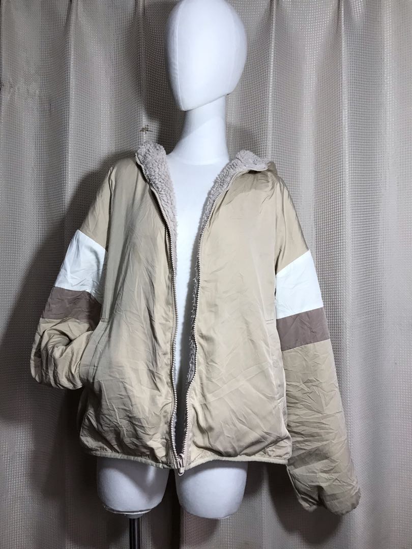 Oversized Reversible Jacket, Women's Fashion, Coats, Jackets and ...