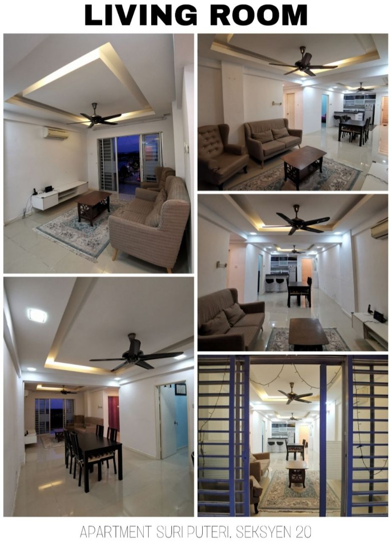 PARTLY FURNISHED & NICE HOUSE Suri Puteri Apartment Seksyen 20 Shah ...