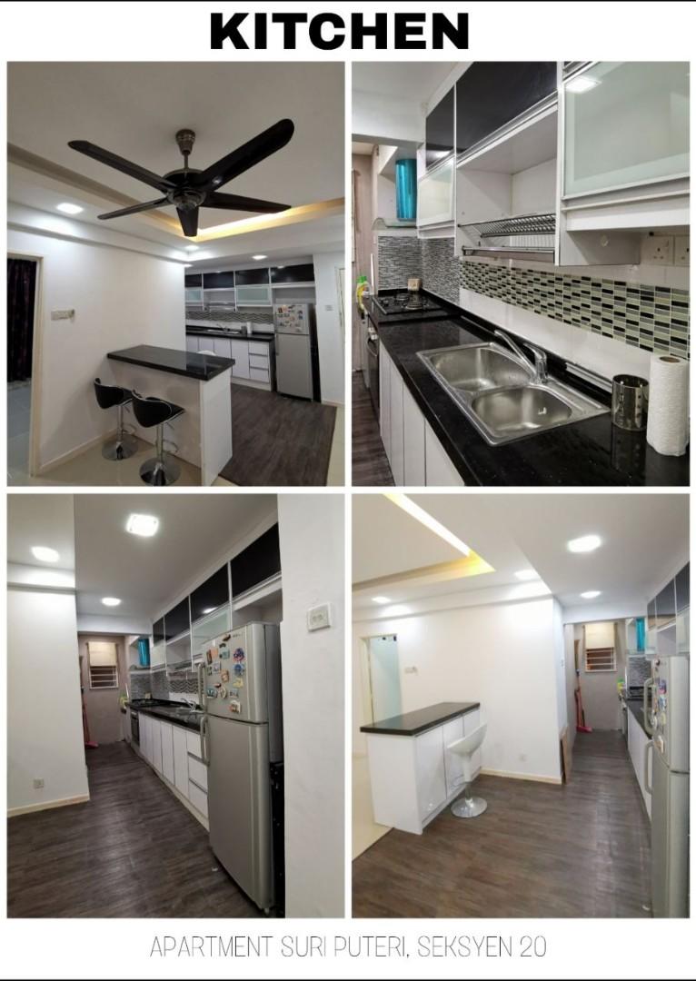 PARTLY FURNISHED & NICE HOUSE Suri Puteri Apartment Seksyen 20 Shah ...