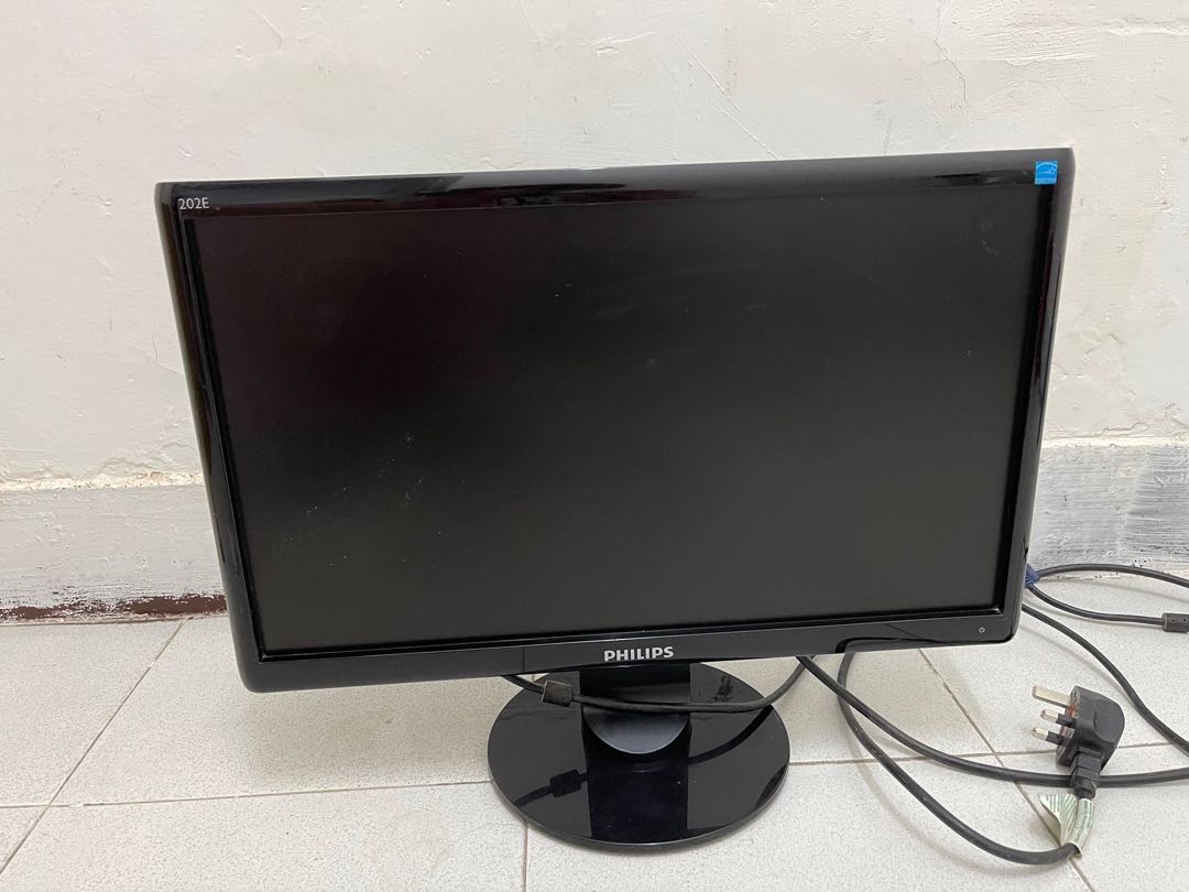 Philips 202E 20吋 LCD 顯示器 20inch monitor, 電腦＆科技, 電腦周邊及配件, 電子屏幕 - Carousell