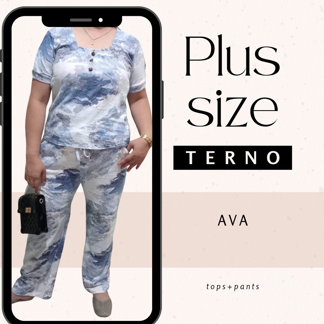 Plus size coordinates terno, Women's Fashion, Dresses & Sets, Sets or ...