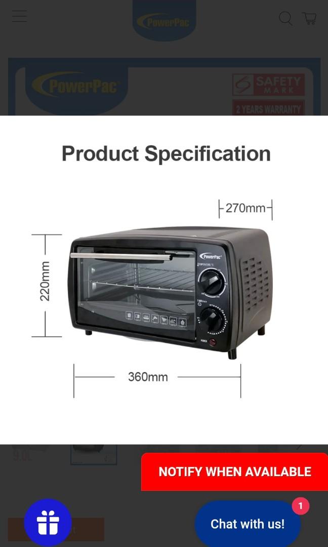 Powerpac Electric Toaster PPT08, TV & Home Appliances, Kitchen ...