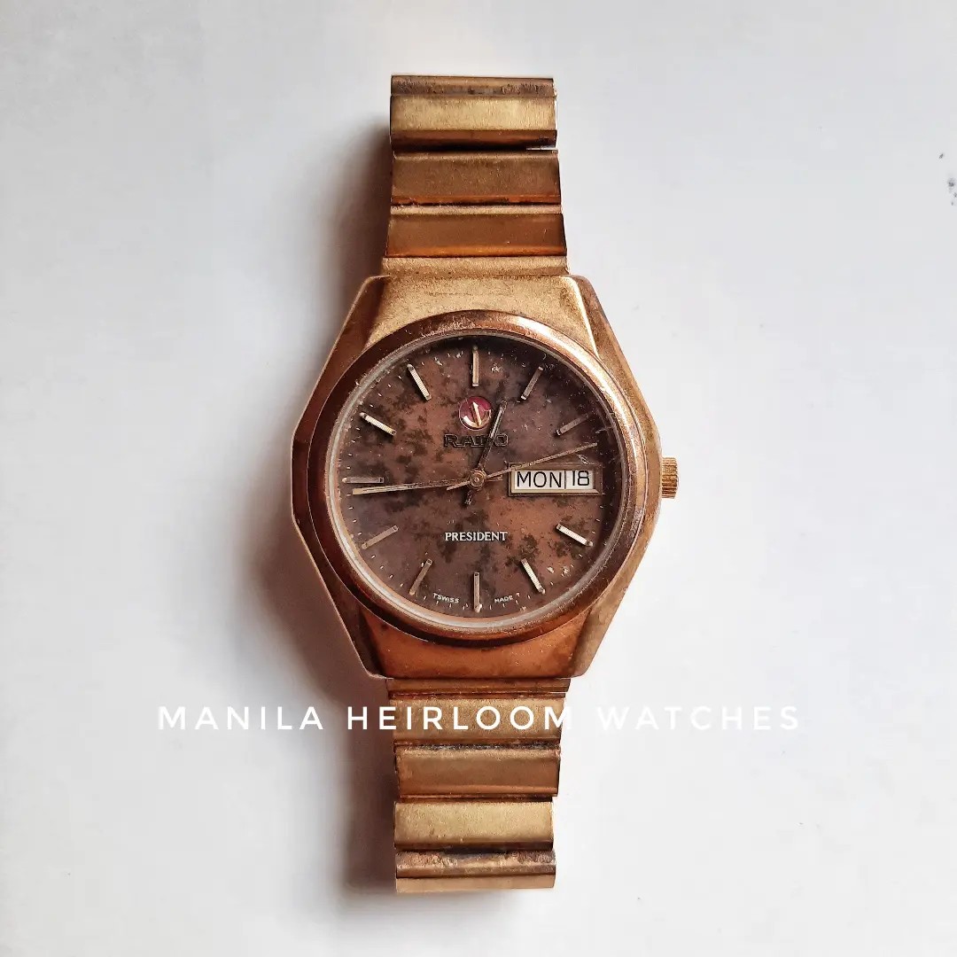 Rado President Tropical Dial Vintage Swiss Automatic Watch, Men's ...