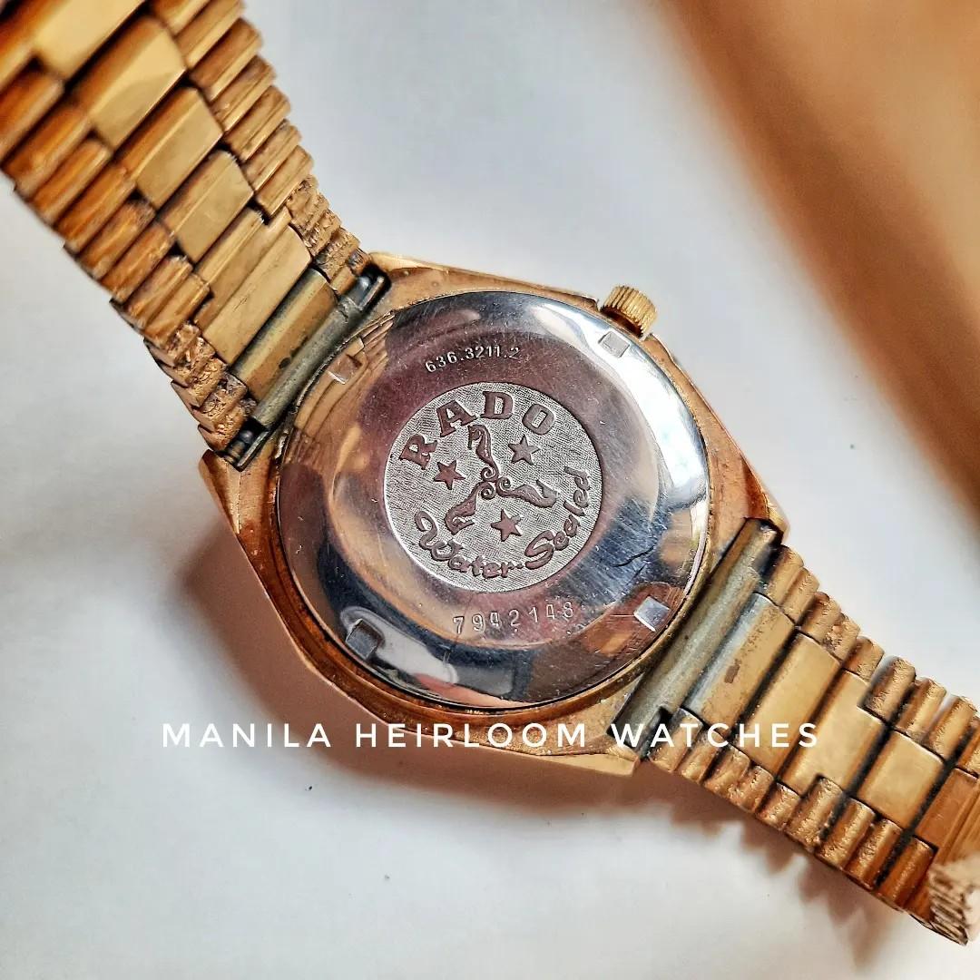 Rado President Tropical Dial Vintage Swiss Automatic Watch, Men's ...