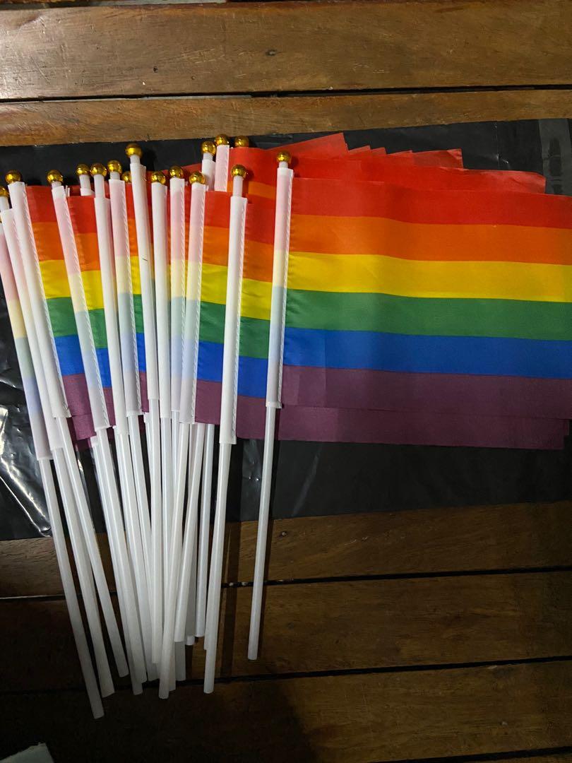 RAINBOW/PRIDE FLAGLET BUNDLE (10pcs), Hobbies & Toys, Stationary ...