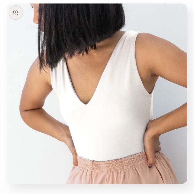 Reversible Top in White, Women's Fashion, Tops, Sleeveless on Carousell