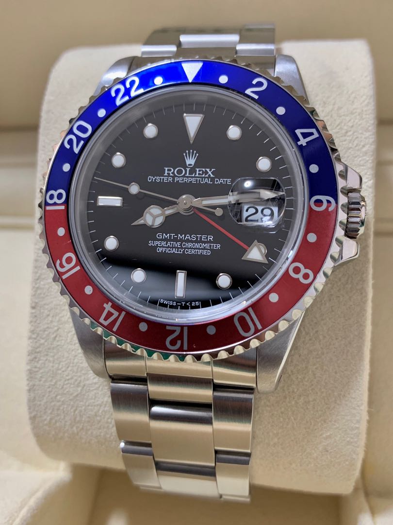 Rolex GMT Pepsi Full Set, Luxury, Watches on Carousell