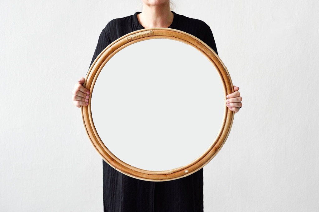 Round rattan mirror - Island Living, Furniture & Home Living, Home ...