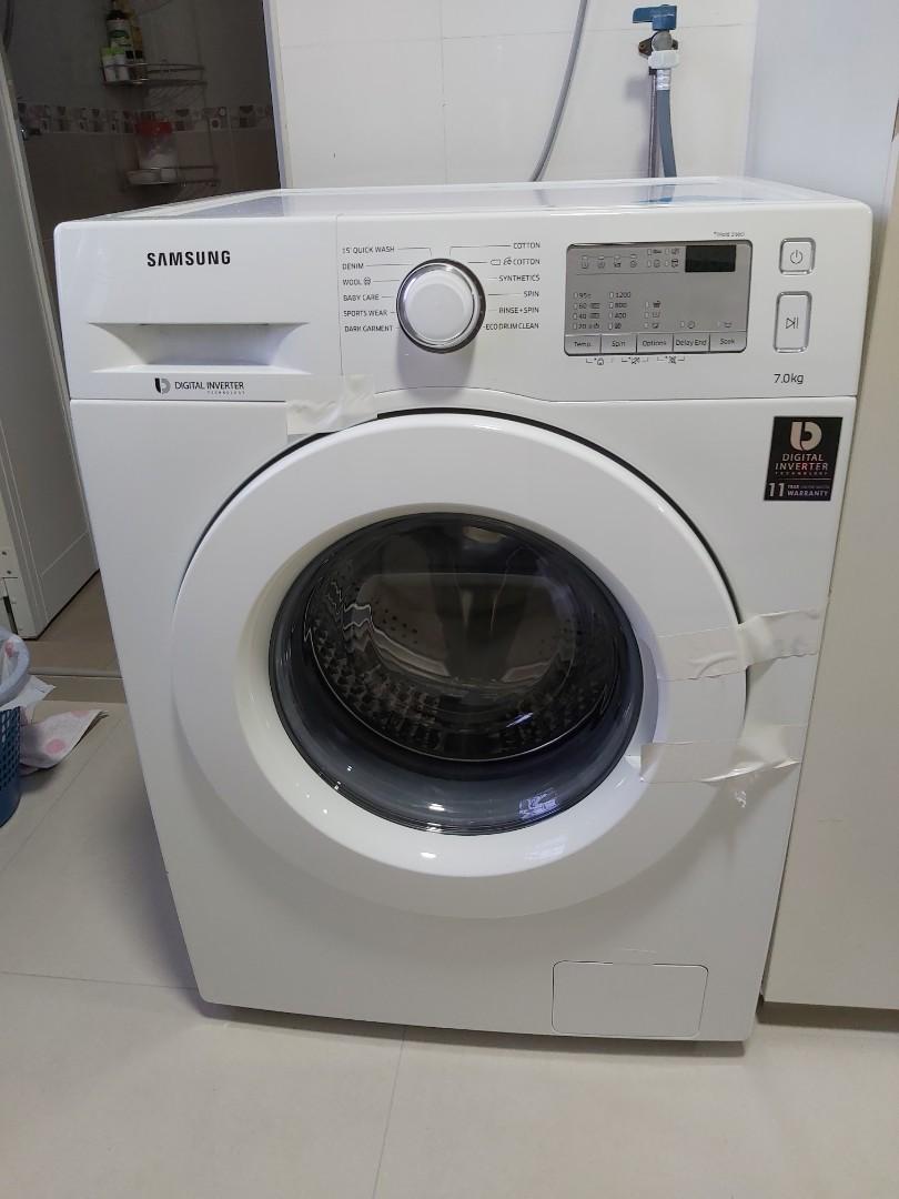 Samsung 7kg front load washing machine, TV & Home Appliances, Washing ...