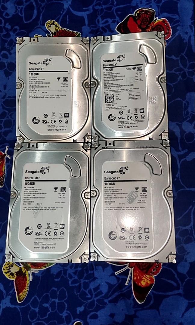 Seagate Desktop HDD 1 terabyte 100% health, Computers & Tech, Parts ...