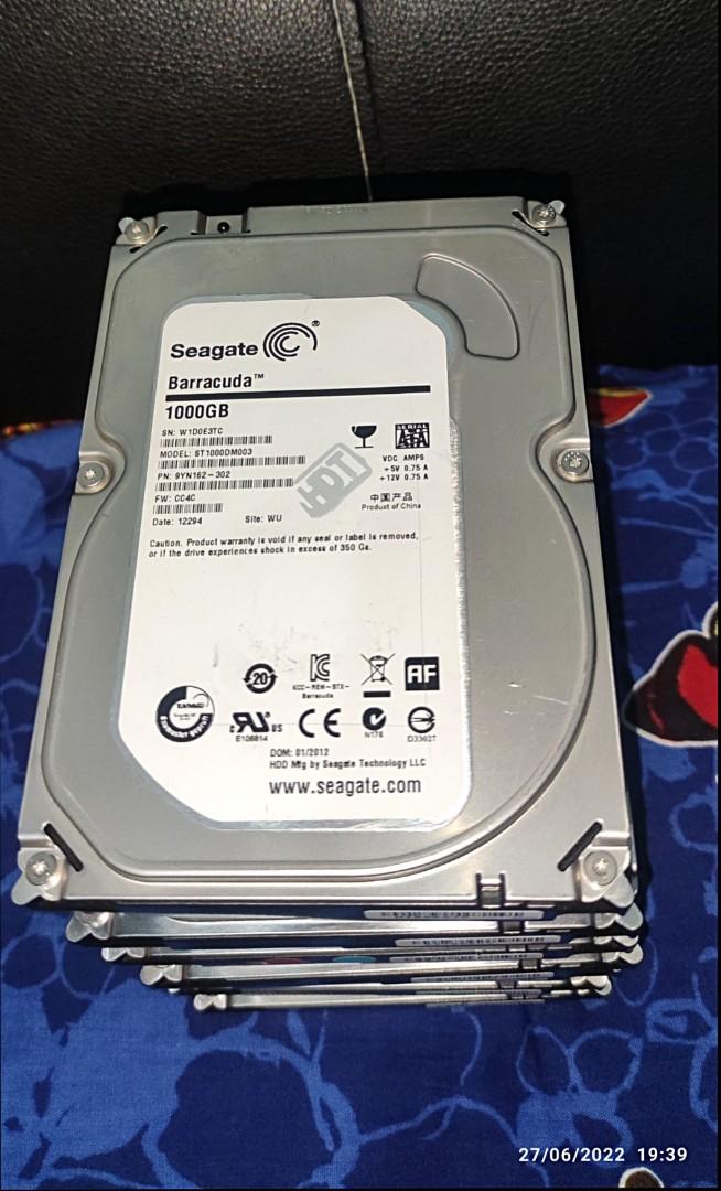 Seagate Desktop HDD 1 terabyte 100% health, Computers & Tech, Parts ...