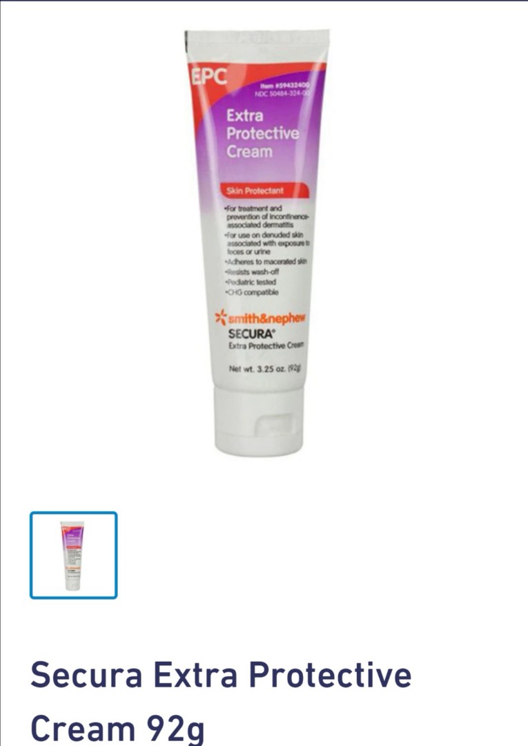 Secura Extra Protective Cream 92g, Health & Nutrition, Medical Supplies ...