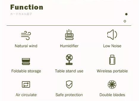 MI Smartfrog Standing Foldable fan portable desk wireless smart frog ...