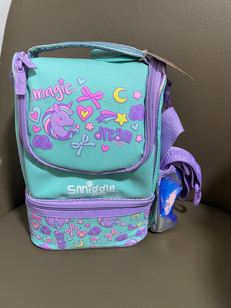 Smiggle lunch box, Men's Fashion, Bags, Backpacks on Carousell