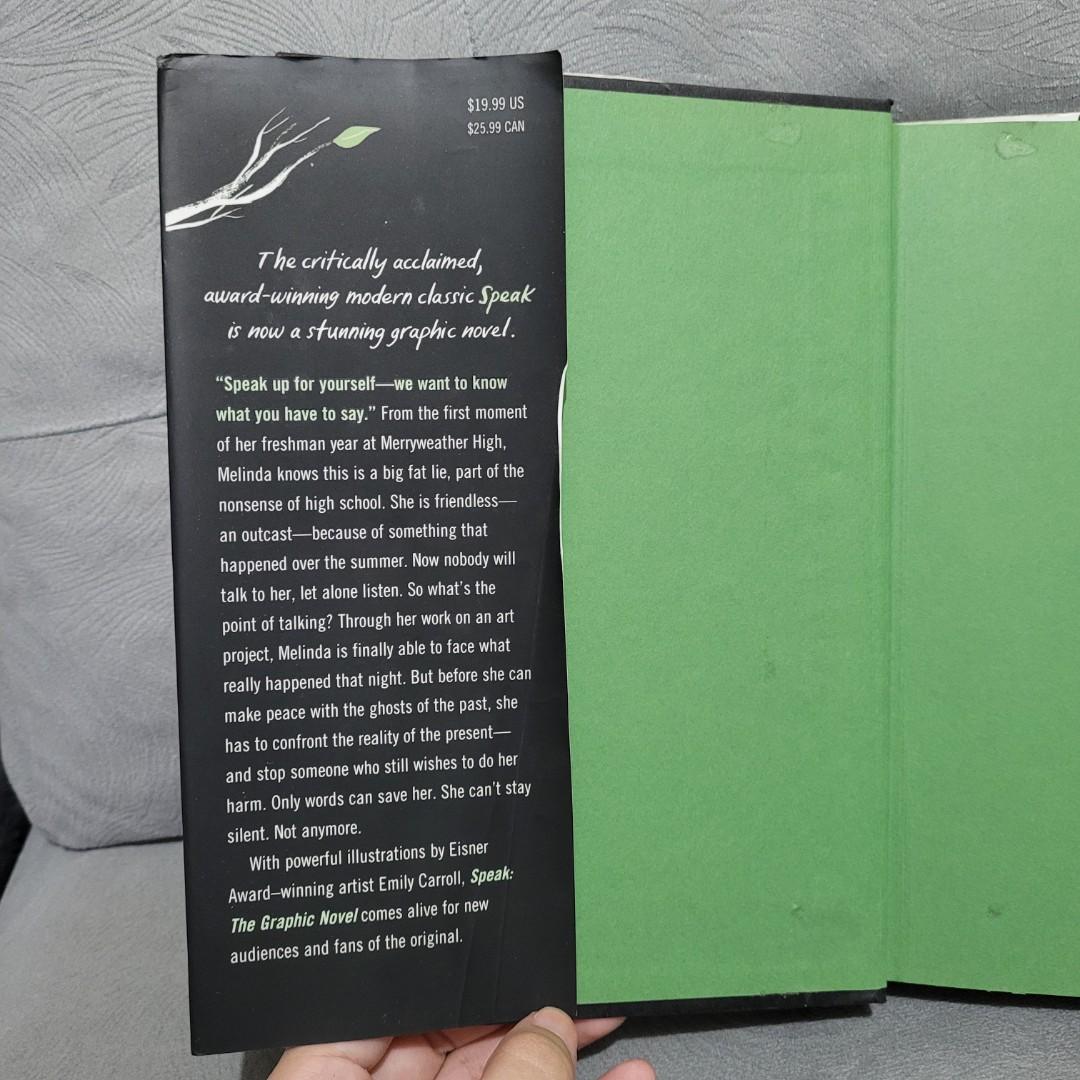 Speak: The Graphic Novel by Laurie Halse Anderson and Emily Carroll ...