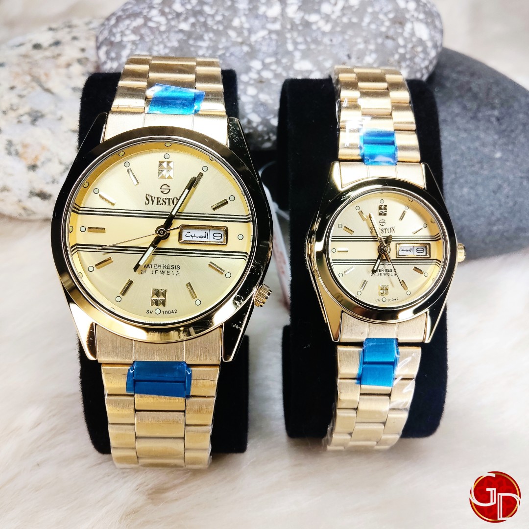 Sveston Golden Couple Watch, Luxury, Watches on Carousell