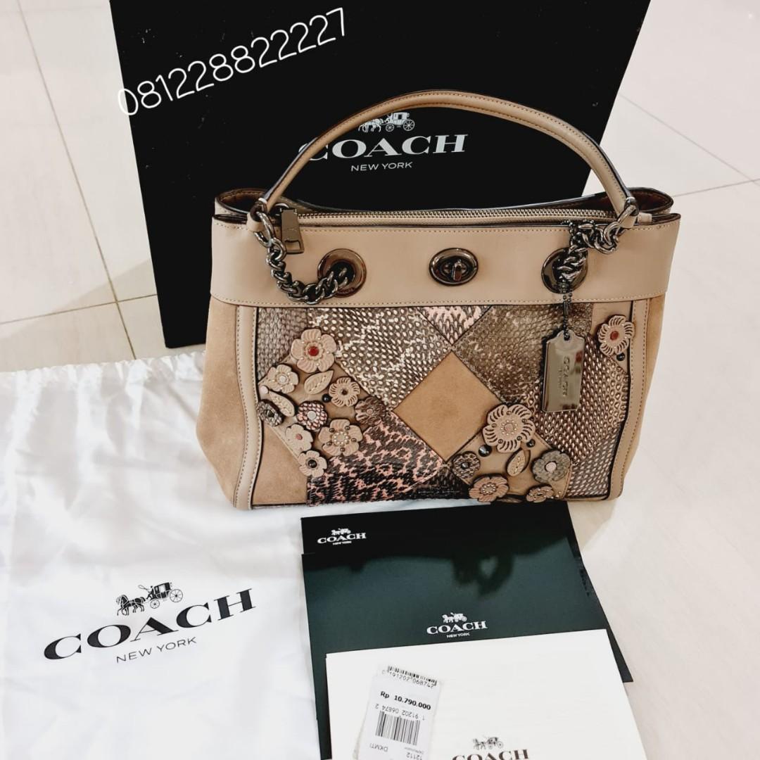Tas Handbag Coach Kulit ular & Calf NEW, Fesyen Wanita, Tas & Dompet di ...