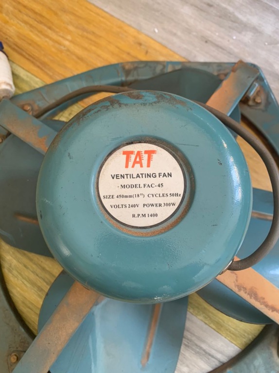 TAT 18 inch Heavy Duty Industrial Exhaust Fan, Auto Accessories on ...