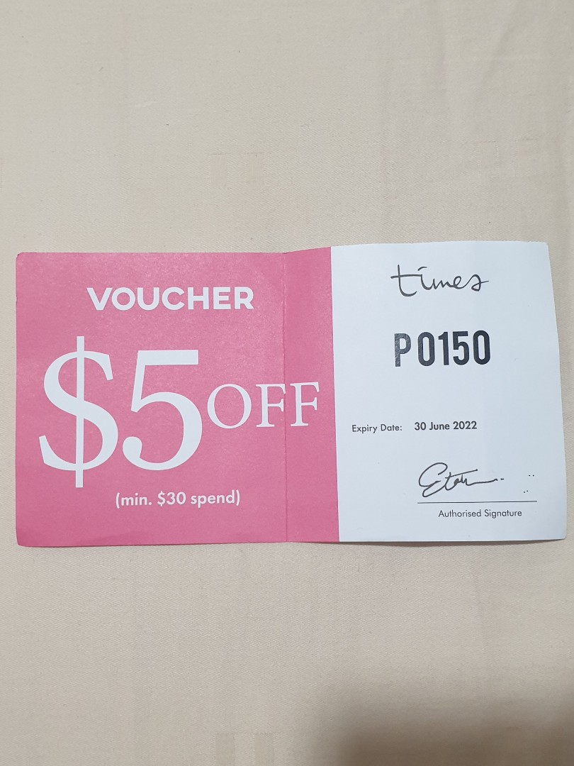 Times Voucher, Tickets & Vouchers, Vouchers on Carousell