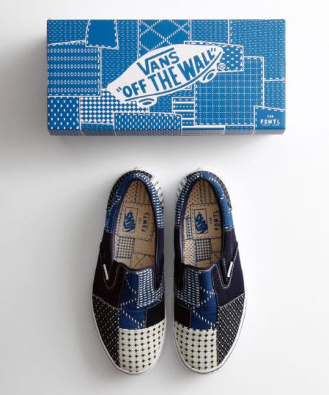 Vans x FDMTL Boro Patch Dark Denim Sashiko, Men's Fashion, Footwear ...