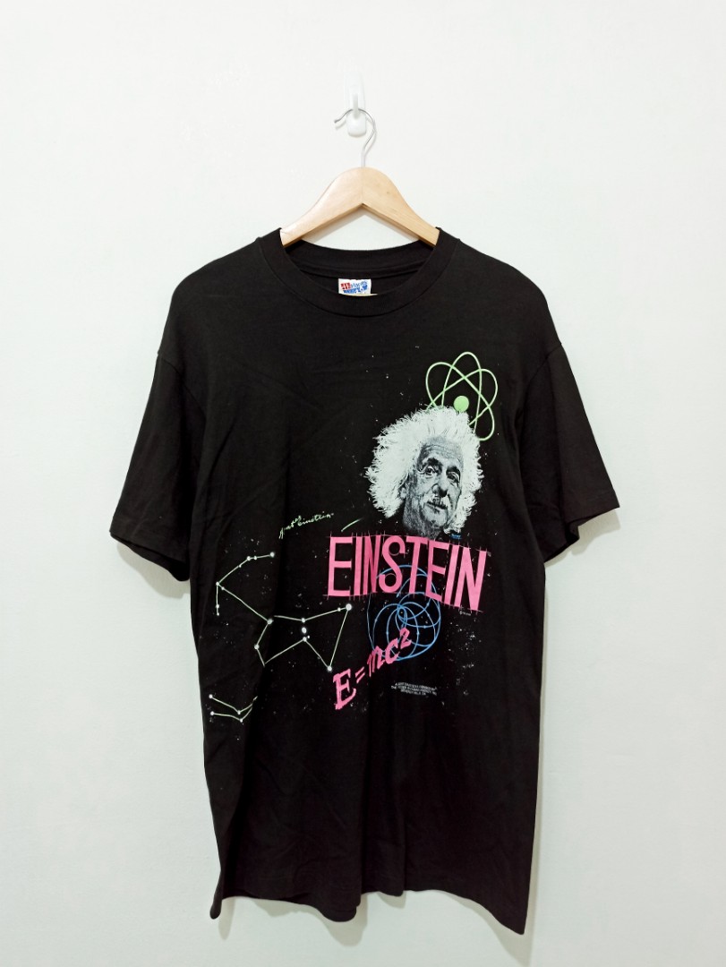 Vintage Albert Einstein Tee, Men's Fashion, Tops & Sets, Tshirts & Polo ...