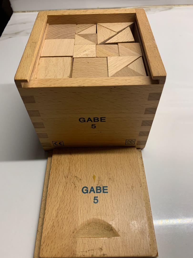 Wood Gabe Cube Teaching Tool Creative Learning Educational Preschool ...