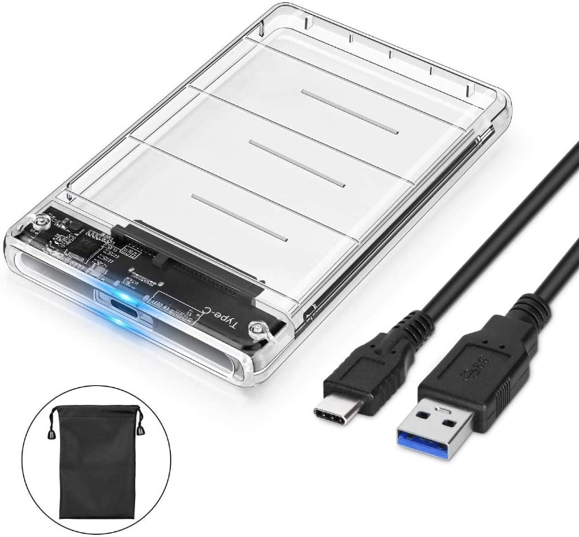 X02 POSUGEAR USB C 2.5 inch Hard Drive Enclosure,USB External Case,USB ...