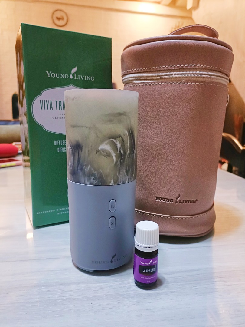 Young Living Viya Travel Diffuser + Viya-he Travel Bag, Furniture ...