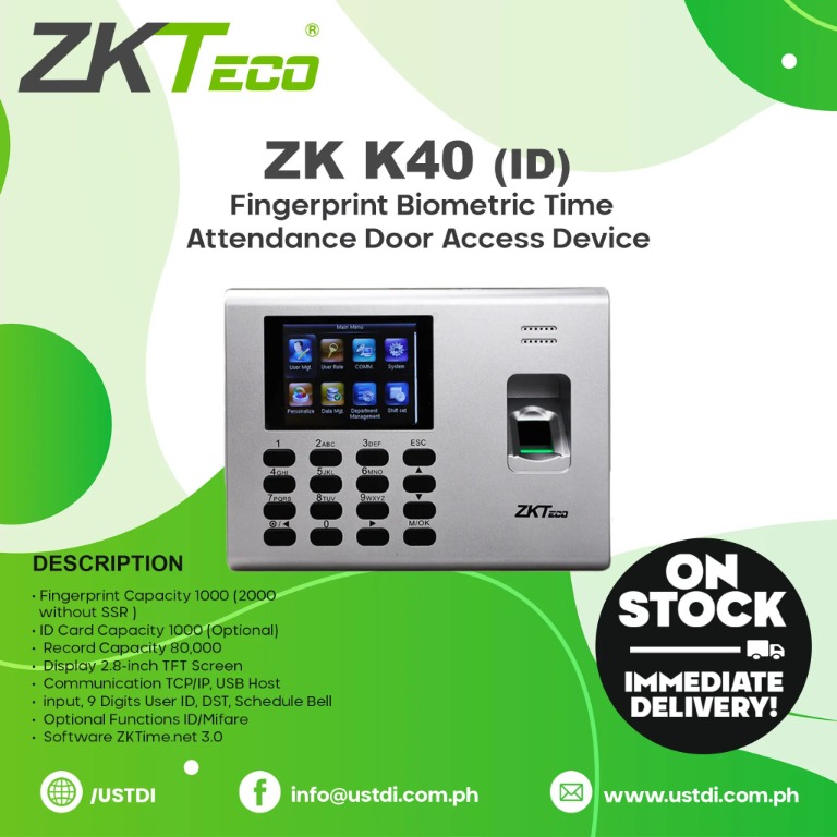 ZKTeco ZK K40 (ID), Furniture & Home Living, Security & Locks, Other ... ZKTeco ZK K40 (ID), Furniture & Home Living, Security & Locks, Other ...