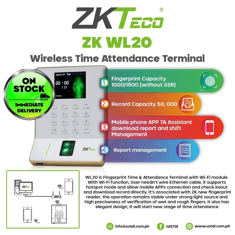 ZKTeco ZK WL20, Furniture & Home Living, Security & Locks, Other Security Devices on Carousell