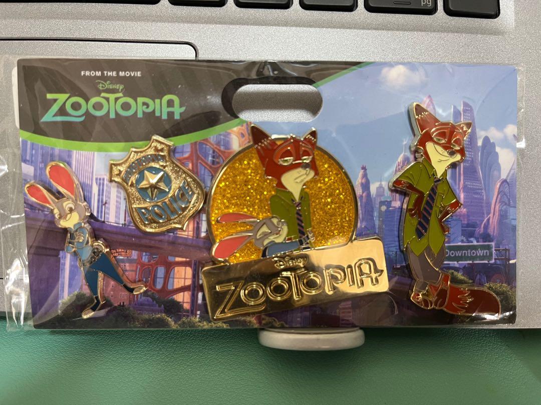Zootopia Disney 日版pin set, 興趣及遊戲, 玩具 & 遊戲類 - Carousell