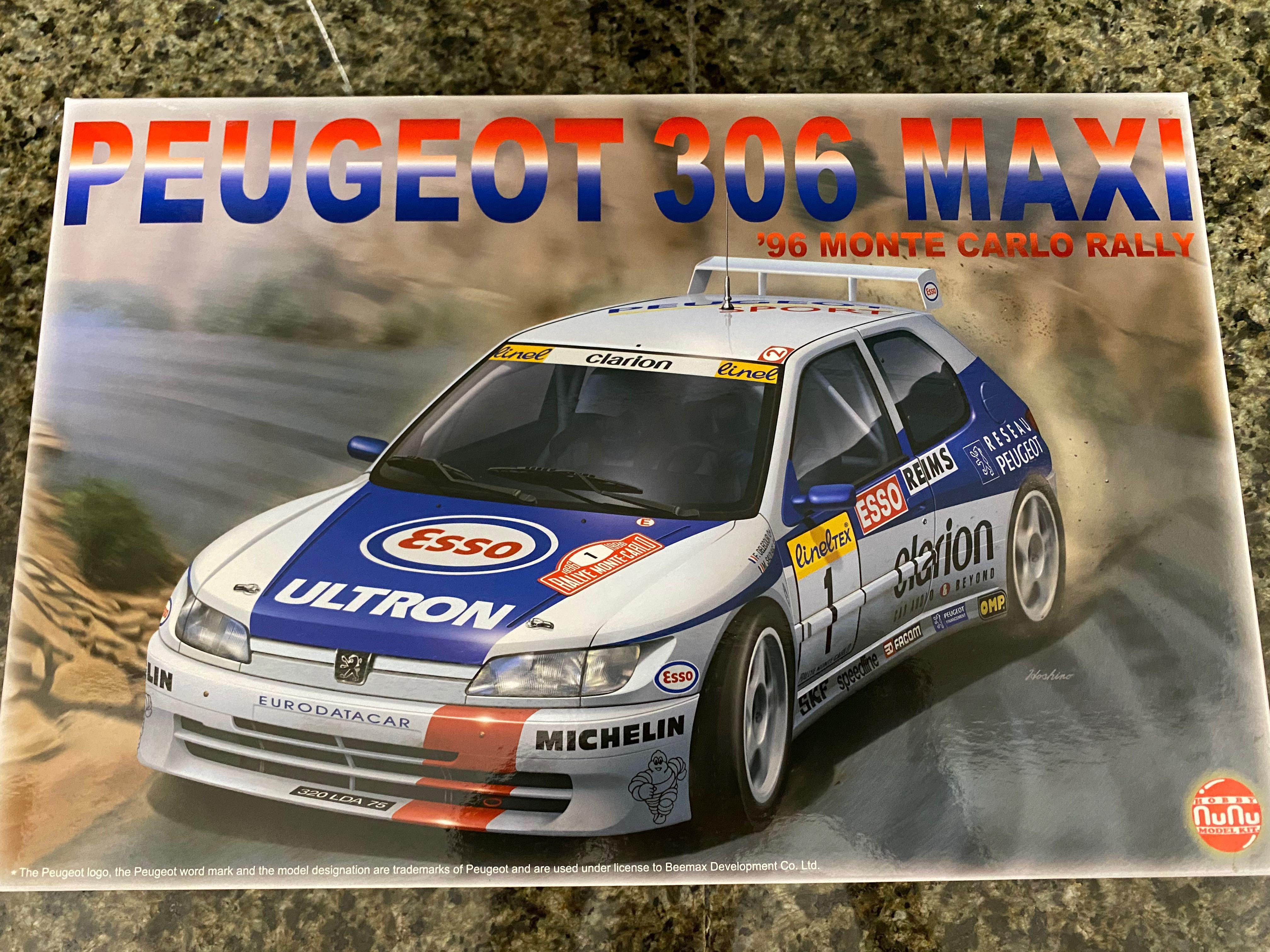 1/24 Nunu Beemax Peugeot 306 Maxi Rally, 興趣及遊戲, 玩具 & 遊戲類 - Carousell