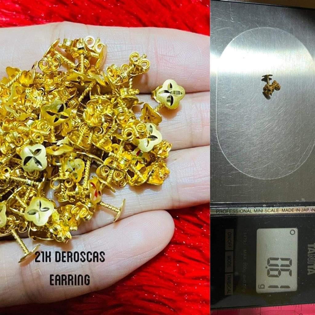 21K Saudi Gold de Roscas earrings, Women's Fashion, Jewelry ...