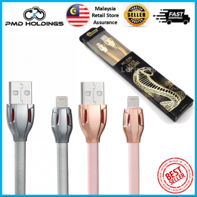 [3 Months Warranty] REMAX RC-035i Laser Data Cable Lightning 100cm ...