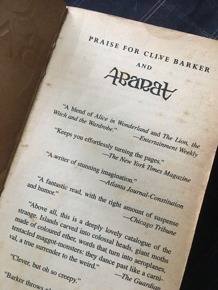 Abarat by Clive Barker, Hobbies & Toys, Books & Magazines, Fiction ...