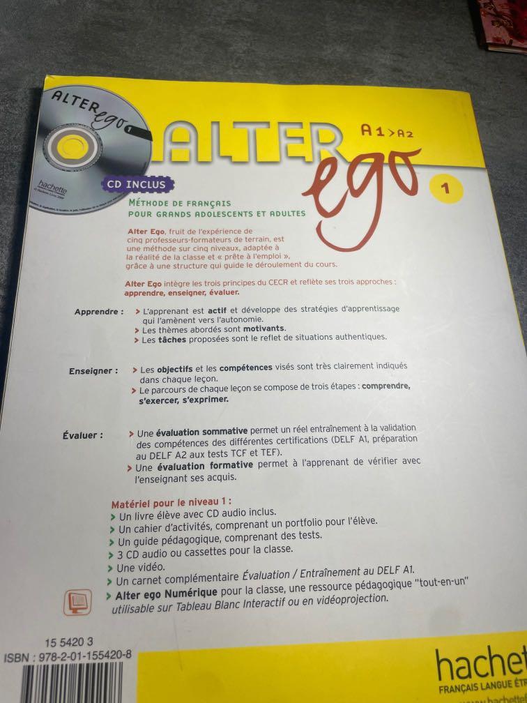Alter Ego French Textbook, Hobbies & Toys, Books & Magazines, Textbooks ...