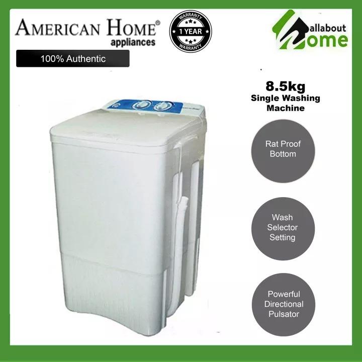 AMERICAN HOME SINGLE TUB WASHING MACHINE 8.5KLS, Furniture & Home ...