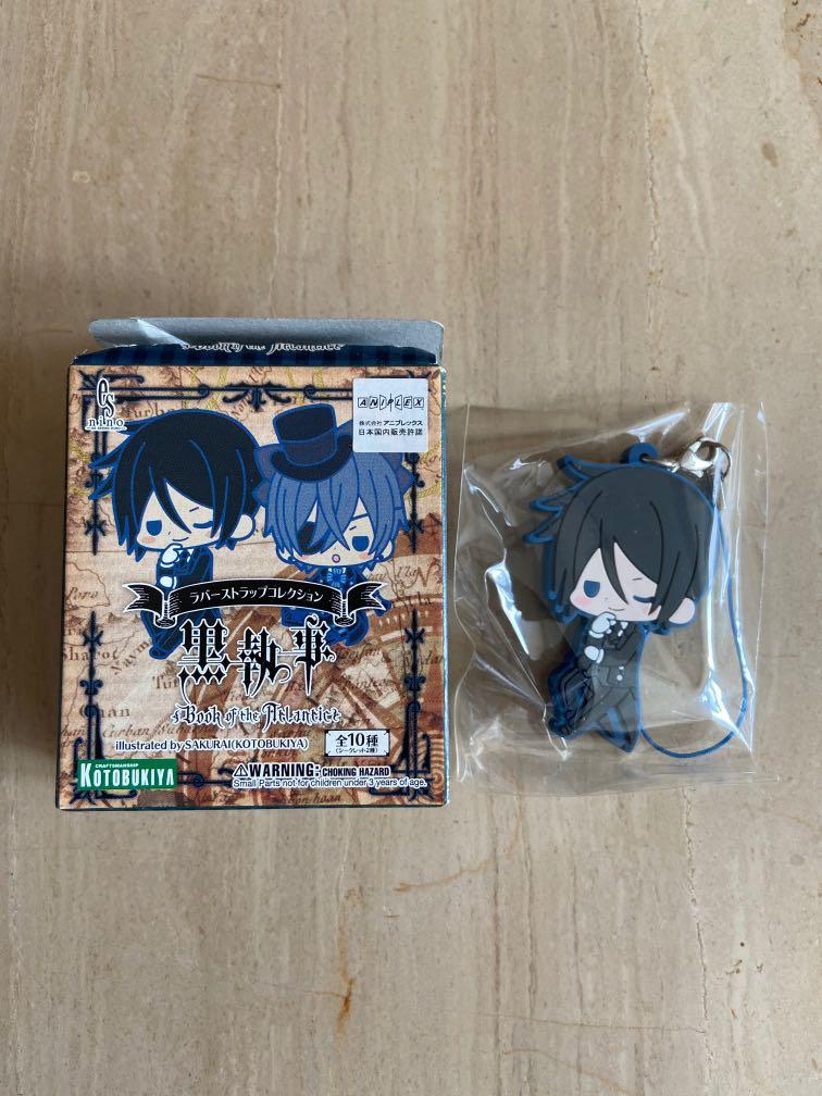 Black Butler Kuroshitsuji Sebastian rubber strap, Hobbies & Toys ...