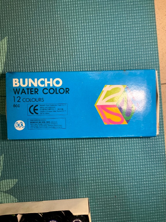 Buncho Water Colour 12 Colours 6CC & BUNCHO POSTER COLOUR (18 COLOURS ...