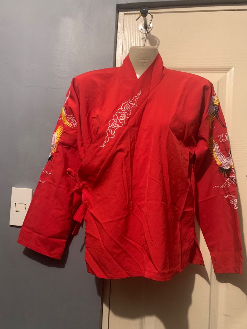 Chinese Costume wrap around, Women's Fashion, Tops, Longsleeves on ...