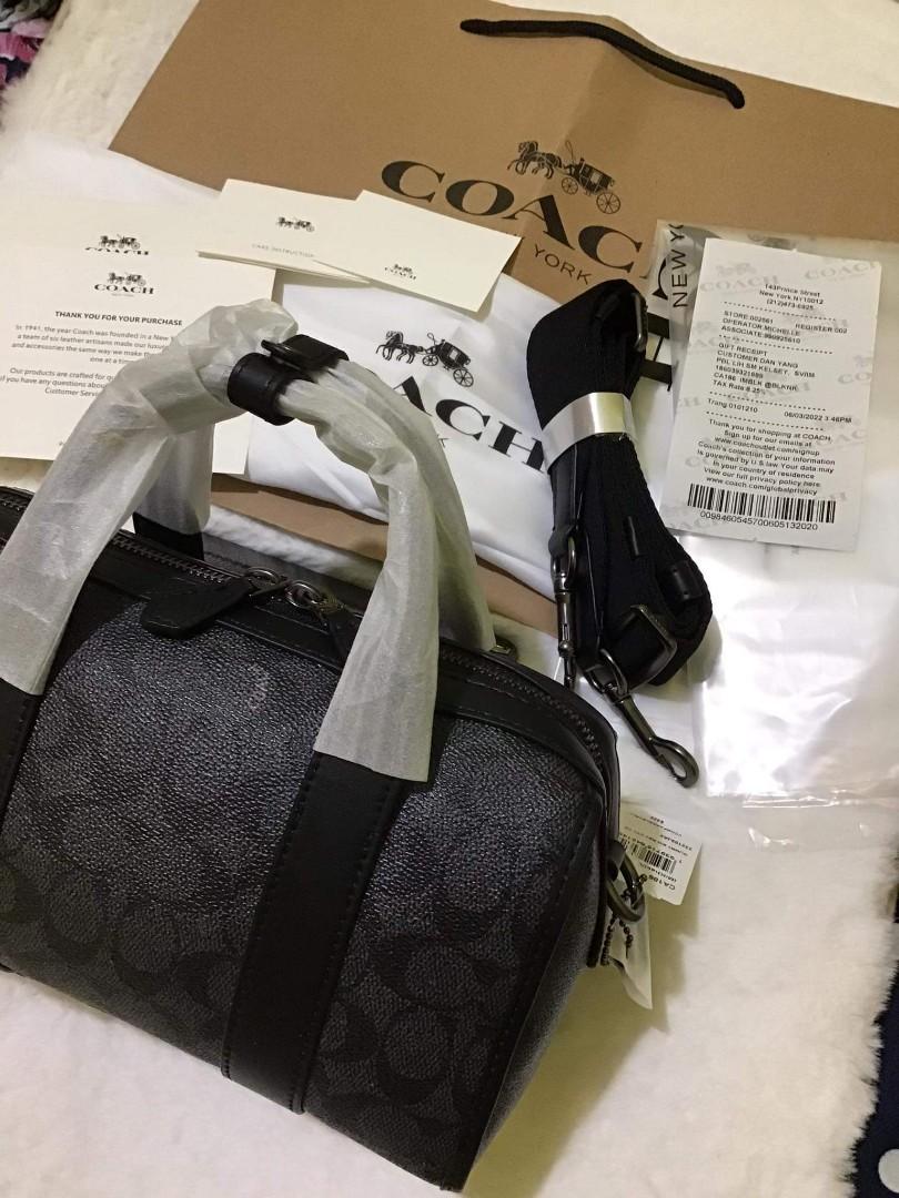 Free shipping🇺🇲 Authentic Coach GOTHAM DUFFLE 24 IN SIGNATURE CANVAS, Women's Fashion, Bags ...